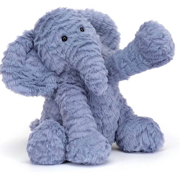 Jellycat | Toys | Jellycat Fuddlewuddle Sitting Elephant Blue Plush ...